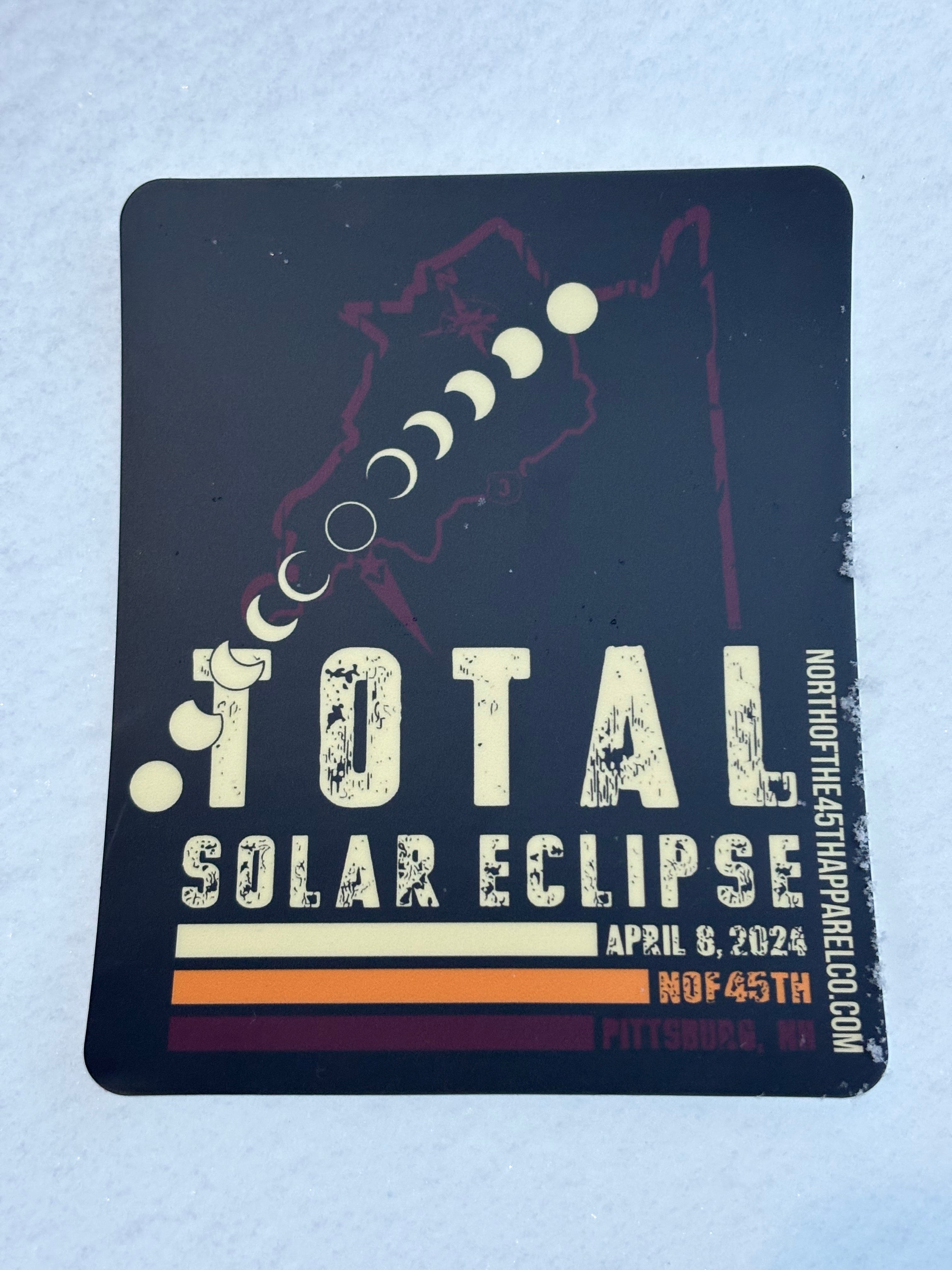 Total Solar Eclipse Sticker – northofthe45thapparel