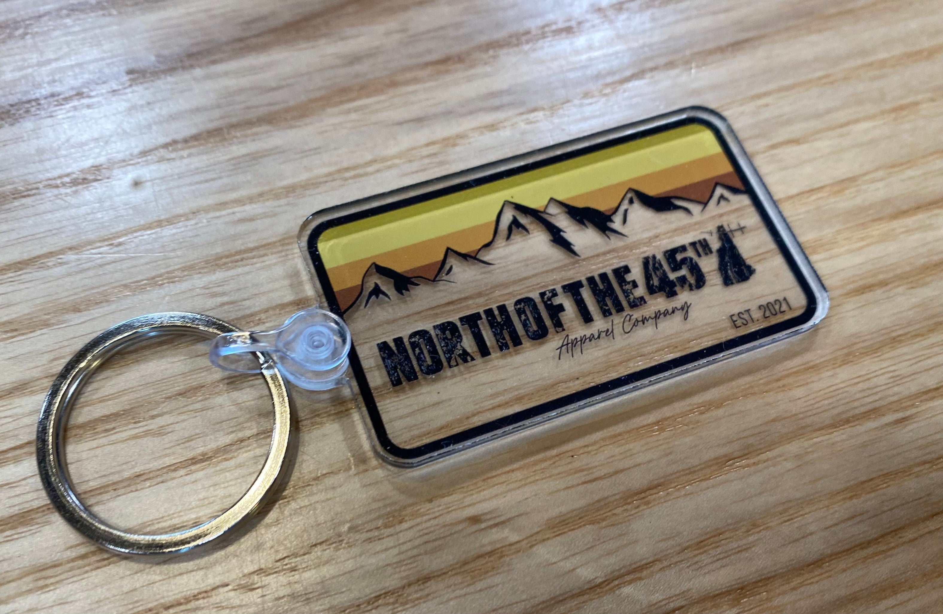 North of the 45th Plastic Mountain Key Chain – northofthe45thapparel